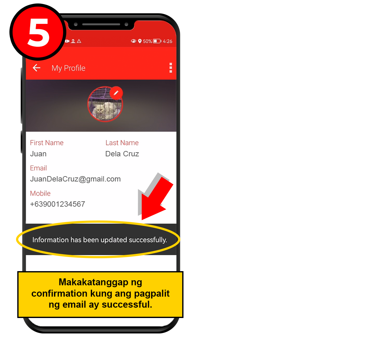 Paano i-update ang aking Move It registered email? - Move It