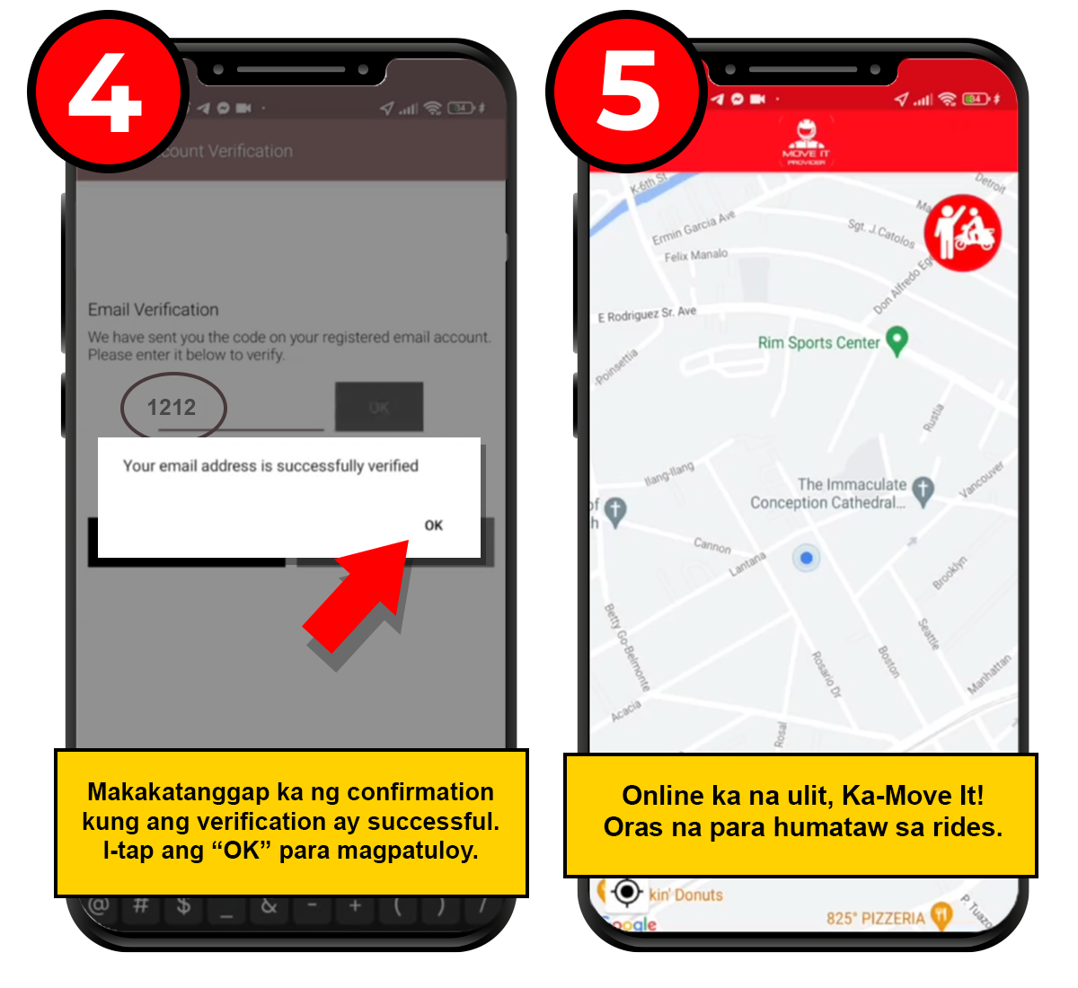 Paano i-verify ang Move It registered email? - Move It